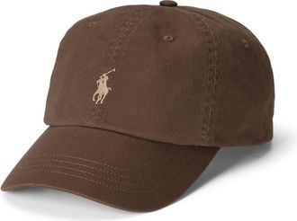 Ralph Lauren Cap aus Baumwoll-Twill mit Pony-Stickerei in