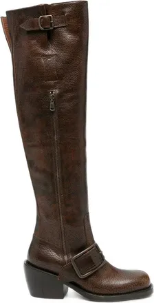Dries Van Noten Femme, Chaussures, Brun, Taille: 37 EU Bottes &agrave; boucle
