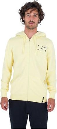 Hurley Capuche zipp&eacute;e M Slash Sweatshirt, Coquille doeuf, M Homme