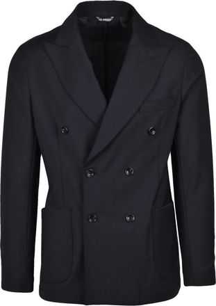 Les Hommes Homme, Vestes, Noir, Taille: XL Doppiopetto Jacket