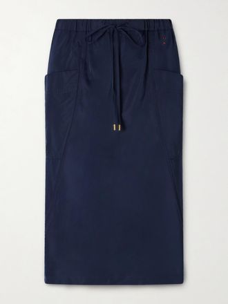 Alaia Jupe En Tissu Technique - Bleu