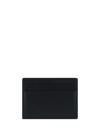 Balenciaga Mens Calfskin Card Holder Black-White Calf Leather Umbrellas Black/white Accessory