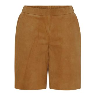 Notyz Bermuda-Shorts aus Wildleder - - Shorts - Damen - Braun - L