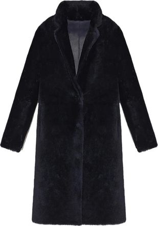 Yves Salomon Reversible Merino Shearling Coat - Black