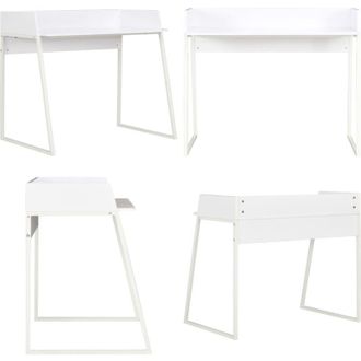 vidaXL Schreibtisch Wei&szlig; 90x60x88 cm - Schreibtisch - Wei&szlig;er Schreibtisch - B&uuml;rostuhl - Home Office - Laptoptisch - Home & Living