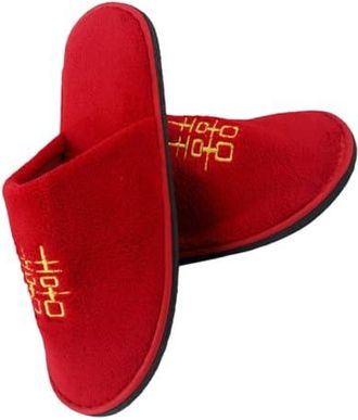 Yarnow Pantoufles Rouges dInt&eacute;rieur en Velours Doux Antid&eacute;rapantes pour Mariage Chinois Paire L&eacute;g&egrave;re et Confortable Chaussures de Couple pour H&ocirc;tel Studio Ph