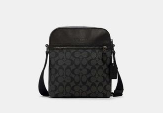 Coach Houston Handgep&auml;cktasche Aus Charakteristischem Canvas