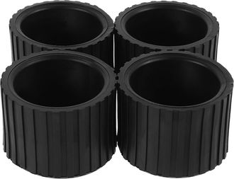 DOITOOL 4 St&uuml;ck rutschfeste Gummif&uuml;&szlig;e f&uuml;r Fitnessger&auml;te Bodenschoner f&uuml;r Hartholz Fliesen und Teppiche Sto&szlig;d&auml;mpfende M&ouml;belgleiter