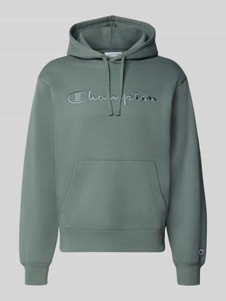 Champion Relaxed Fit Hoodie aus Baumwoll-Mix mit Label-Stitching