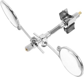 Aboofan Doppellinsen Lupe mit Brillenclip Vergr&ouml;&szlig;erung Glaslinse Kratzschutz f&uuml;r Schmuckreparatur Uhrenfeinmechanik und Lesen Unterwegs