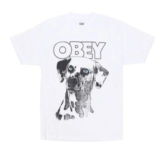 Obey Homme, Tops, Blanc, Taille: L Tee-shirt blanc à motif Dalmation