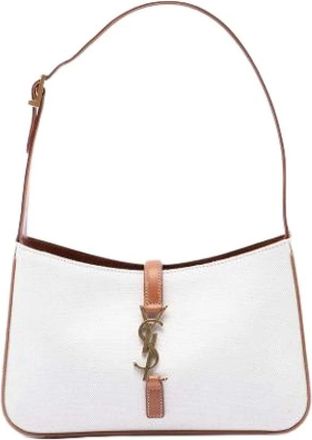 Saint Laurent Sac bandouli&egrave;re Le 5 a 7 Pre-owned - Femme - Pre-owned - Blanc - Taille: ONE Size