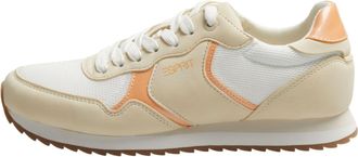 Esprit Damen Lace-up Sneaker, Light Beige, 39 EU