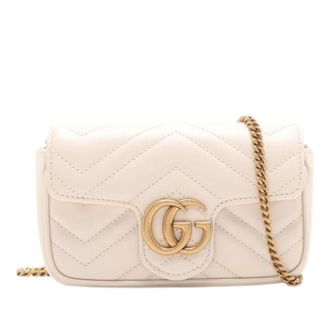 Gucci Pre-owned Quilted Mini Crossbody - - Pre-owned - Damen - Wei&szlig; - ONE SIZE