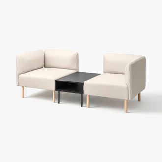 IKEA LILLEHEM 2er-Sitzelement mit Ablage
