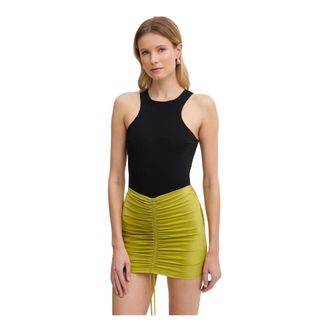 Patrizia Pepe Body aus technischem Jersey - - Tops - Damen - Schwarzk - L