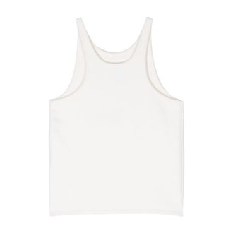Max Mara Wei&szlig;es- &auml;rmelloses Strickoberteil - - Tops - Damen - Wei&szlig; - M