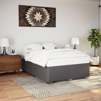 vidaXL Giroletto Grigio 160x200 Cm In Similpelle - Vidaxl