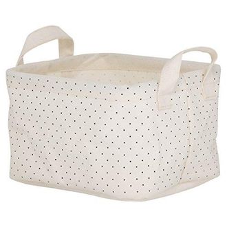 Sealskin Dots Korb eckig, Farbe: Ecru