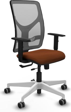 Piqueras y Crespo Sessel f&uuml;r Home Office mit 1D-Armen, h&ouml;henverstellbare Lendenwirbelst&uuml;tze, ausgestattet mit Syncro/Traslack und Schneideschaum, mit Rollen von 65 mm, 