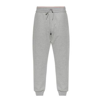 Versace Bestickte Baumwoll-Jogginghose mit Logo - - Trousers - Herren - Grau - S