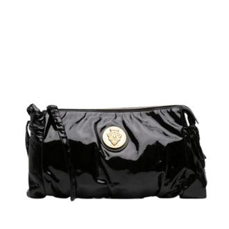 Gucci Sac pochette en cuir verni Pre-owned - Femme - Pre-owned - Noir - Taille: ONE Size