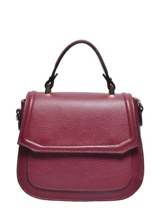 Isabella Rhea Weinfarbe Rindsledertasche