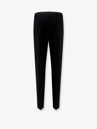 Alysi Womens Trousers Cigarette Virgin Wool Black