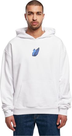Mister Tee Upscale Unisex Kapuzenpullover Le Papillon Heavy Oversize Hoody, Unisex Hoodie mit Rückenprint, Oversize Fit, White, XXL