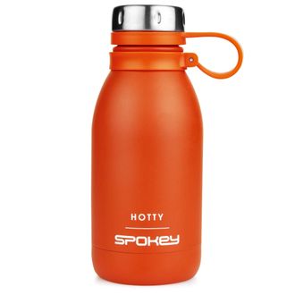 Spokey Thermoskanne Hotty 520 ml f&uuml;r warme und kalte Getr&auml;nke H19,7 cm, &Oslash; 7 cm, 418 g, auslaufsicher| Thermosflasche mit Schlaufendeckel, doppelwandig isolie