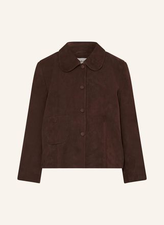 BA&SH Ba&Sh Lederjacke Milas braun