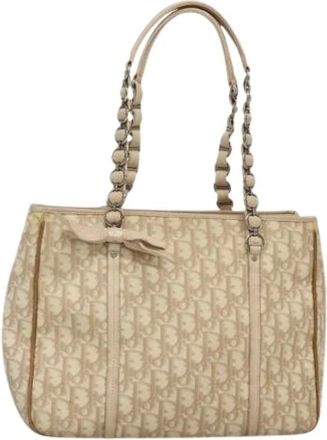 Dior Sac &agrave; bandouli&egrave;re Vintage Pre-owned - Femme - Pre-owned - Beige - Taille: ONE Size