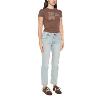 Re/Done T-Shirt - - Tops - Damen - Braun - S