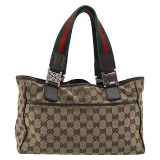 Gucci Sac &agrave; main en cuir pr&eacute;-poss&eacute;d&eacute; - Femme - Pre-owned - Brun - Taille: ONE Size
