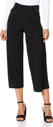 Jacqueline de Yong Damen JDYGEGGO New Ancle Pants JRS NOOS Hose, Black/Detail:Black Buttons, XXS