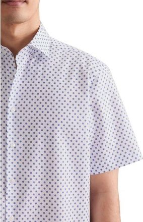 Seidensticker Chemise manches courtes imprim&eacute;e en lin