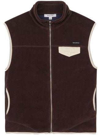 Sporty & Rich d&eacute;bardeur &agrave; fermeture zipp&eacute;e - Marron
