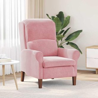 vidaXL fauteuil Rose 76 x 94 x 102 cm Velours vidaXL