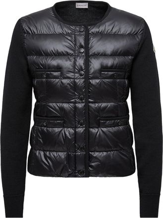 Moncler Cardigan matelassé en laine