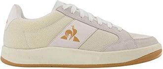 Le Coq Sportif Mixte Ashe Team Optical White/Gold Earth Basket, Blanc Blanc Orange Gris, 44 EU