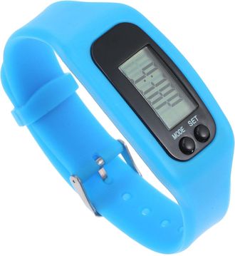 SOLUSTRE Silikon Schrittz&auml;hler Armband Uhr Tragbarer Elektronischer Schrittz&auml;hler f&uuml;r Damen Herren Fitness Tracker mit Klarer Anzeige Leichtes Fitnessarmband