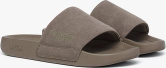 MCM x We The Best Slides in Ultrasuede