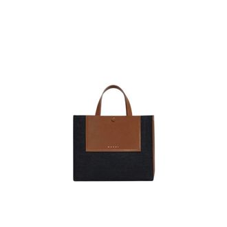 Marni Denim Braune Schultertasche - - Bags - Damen - Mehrfarbig - ONE SIZE