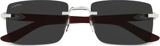 Cartier lunettes de soleil &agrave; monture carr&eacute;e - Marron