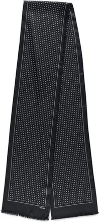 Tom Ford Homme, Accessoires, Noir, Taille: ONE Size Foulard &agrave; pois