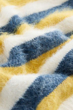 Next Strickpullover Strick-Polo-Kurzarmpullover mit Schmuckknopf (1-tlg)