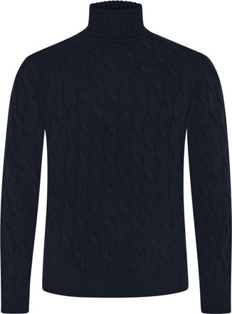 FILIPPO DE LAURENTIIS Softer Rollkragenpullover aus maschinenwaschbarem Merinowolle-Kaschmir-Mix in