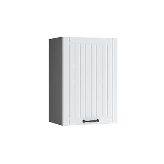 Vicco Hängeschrank Fame-Line, hängender Küchenschrank, Weiß Landhaus/Anthrazit, 50 cm