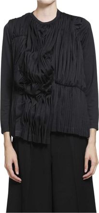Comme Des Gar&ccedil;ons Top en nylon pliss&eacute; - Femme - Tops - Noir - Taille: 38 FR
