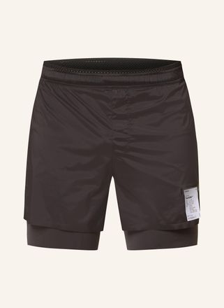 SATISFY Satisfy 2-In-1-Laufshorts Techsilk 8 schwarz